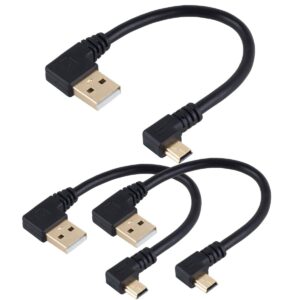 lbsc mini usb cable usb male to male mini b cable right angle 90 dgree usb extension mini usb cord for kodak canon elph nikon coolpix camera ps4 ps3 controller garmin gps charger cable