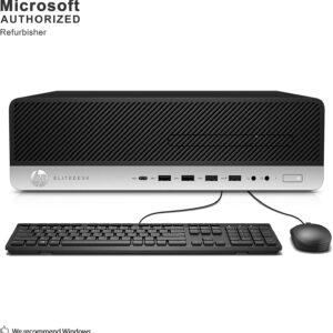 HP EliteDesk 800 G3 SFF PC (RGB), Intel Core i7-7700 up to 4.0 GHz, 32GB DDR4, 1TB SSD, 500GB HDD, WiFi, DVD, Bluetooth, Windows 10 Pro 64 Bit(Renewed), Black