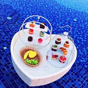 Heart Floating Plate, Deluxe Floating Tray for Pool, Stylish Breakfast Tray on The Water, Luxury Floating Bar Drink Holder for Pool Parties