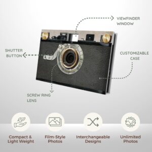 Paper Shoot Camera - 18MP Compact Digital Papershoot Camera Gift for Kid with Four Filters, 10 Sec Video & Timelapse - Includes: 32GB SD Card, 2 Batteries & Camera Case - Zen Matsuba