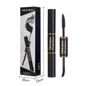 Quxunzzz Washable Mascara Eye Makeup, Lengthening Mascara,Volumizing Mascara, Mascara Makeup Blue (Double head)