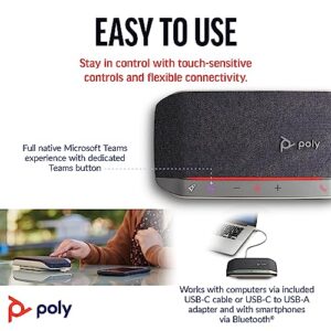 Plantronics Poly Sync 20 USB-C Personal Portable Smart Speakerphone Long Battery Life � Noise/Echo Reduction -Works w/Teams (Certified), Zoom, PC, Mac, Mobile � Amazon Exclusive