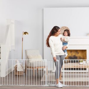 Regalo 144-Inch Super Wide Adjustable Baby Gate and Play Yard, 2-In-1, Bonus Kit, Includes 4 Pack of Wall Mounts