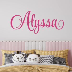 custom name wall decal - personalized name girls room boys room kids bedroom nursery decor wall sticker