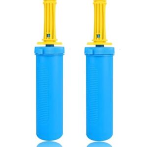 Balloon Pump Hand Held, 2Pack Inflator Air Pump for Balloons - Two-Way Dual Action- Ballon Inflator Pumping - Manual Baloon Inflators Machine with Balloons Tie Tool