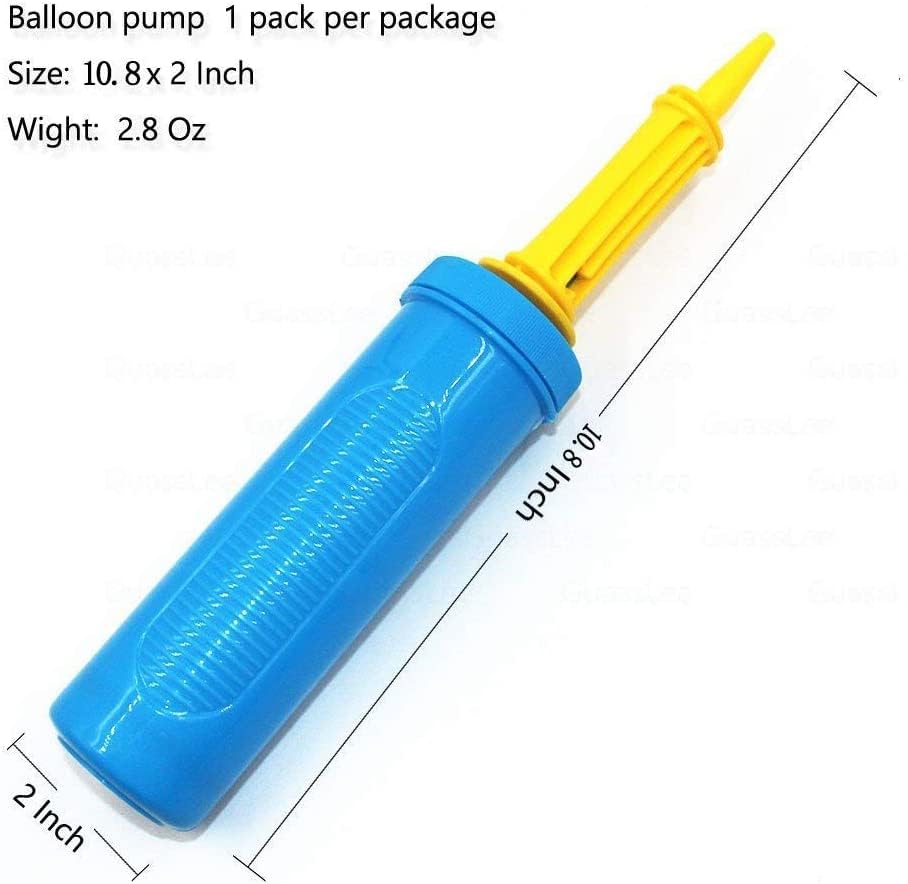 Balloon Pump Hand Held, 2Pack Inflator Air Pump for Balloons - Two-Way Dual Action- Ballon Inflator Pumping - Manual Baloon Inflators Machine with Balloons Tie Tool