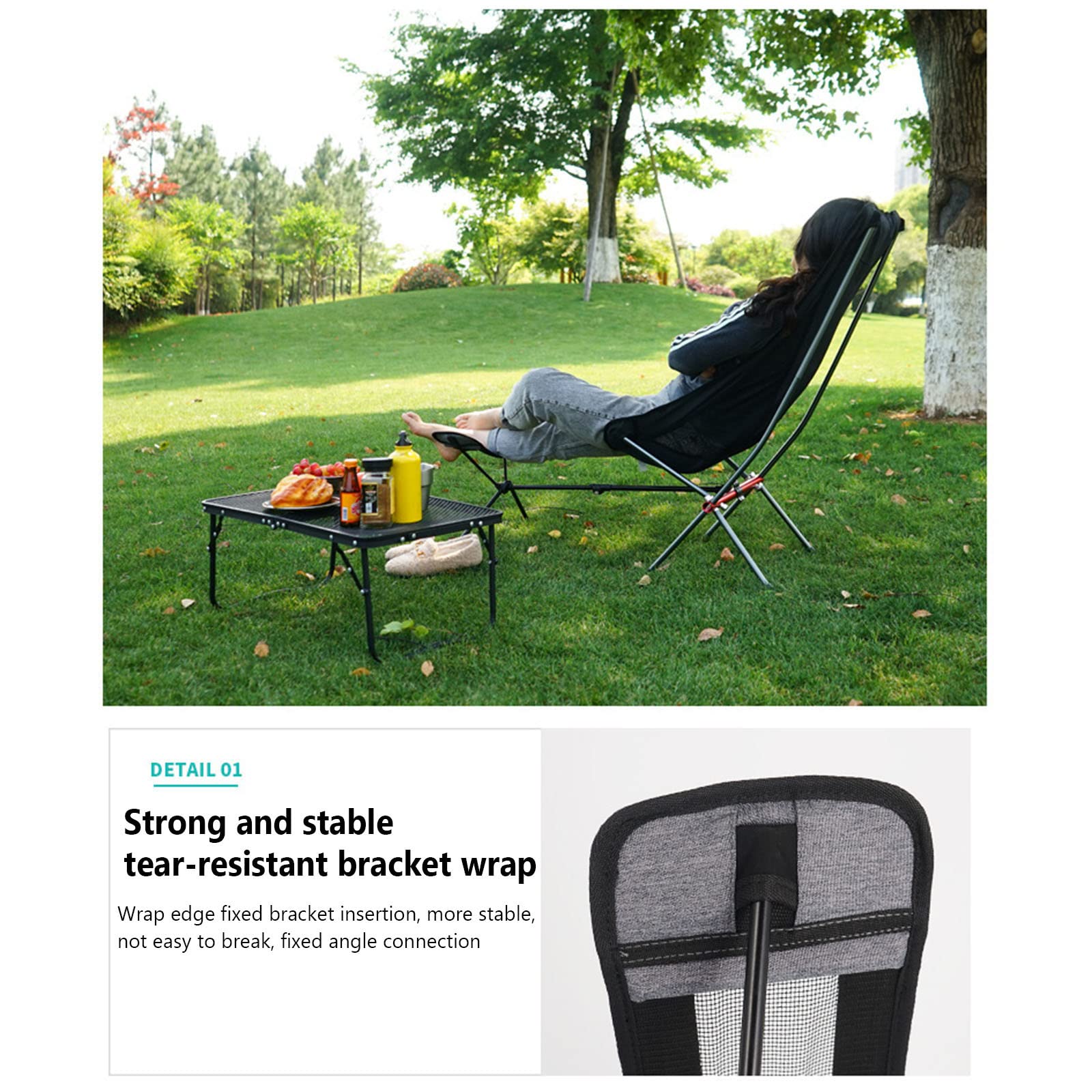 Universal Camping Chair Foot Rest,Folding Attachable Footrest Leg Rest Camping Chairs,Portable Recliner Retractable Footstool Leg Rest Chair Set,Accessories for Camping Chair Foot Rest