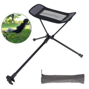 Universal Camping Chair Foot Rest,Folding Attachable Footrest Leg Rest Camping Chairs,Portable Recliner Retractable Footstool Leg Rest Chair Set,Accessories for Camping Chair Foot Rest