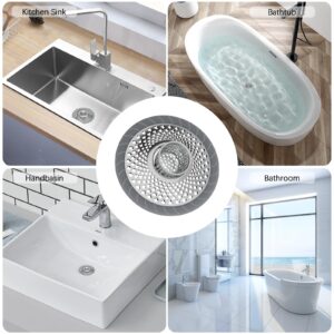 Drain Hair Catcher Bathtub Drain Strainers, Strainer Stainless Steel Drain Protector for Bathroom, Bathtub, Sink, washbasin, Kitchen