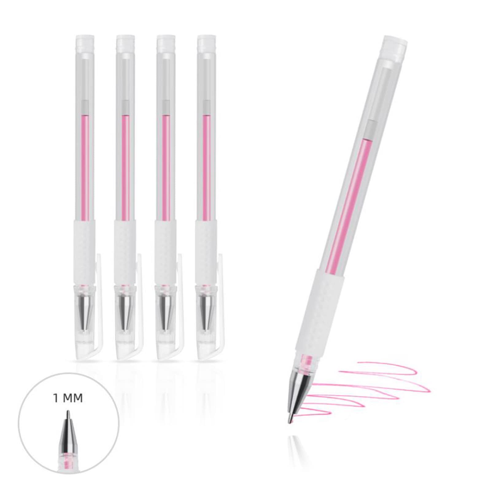 Eyebrow Marker Pen Pink Microblading Eyebrow Mapping Pen Brow Lip Permanent Makeup Position Mapping Mark Tools (2pcs White)