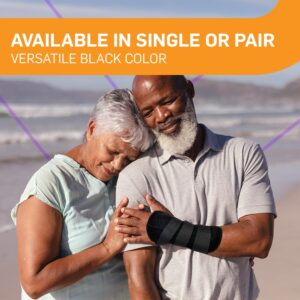 BracEasy Carpal Tunnel Wrist Brace: Wrist Support Brace/Hand Brace For Carpal Tunnel Relief, Tendonitis, Wrist Brace For Arthritis Pain And Support, Wrist Brace For Sprained Wrist [Black; 2-Pack]