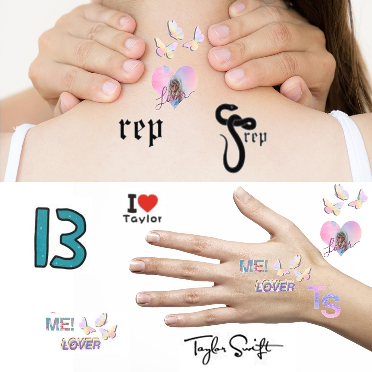 YDJIA TS Limited Edition Temporary Tattoos Eras Accessories (TS Tattoos)