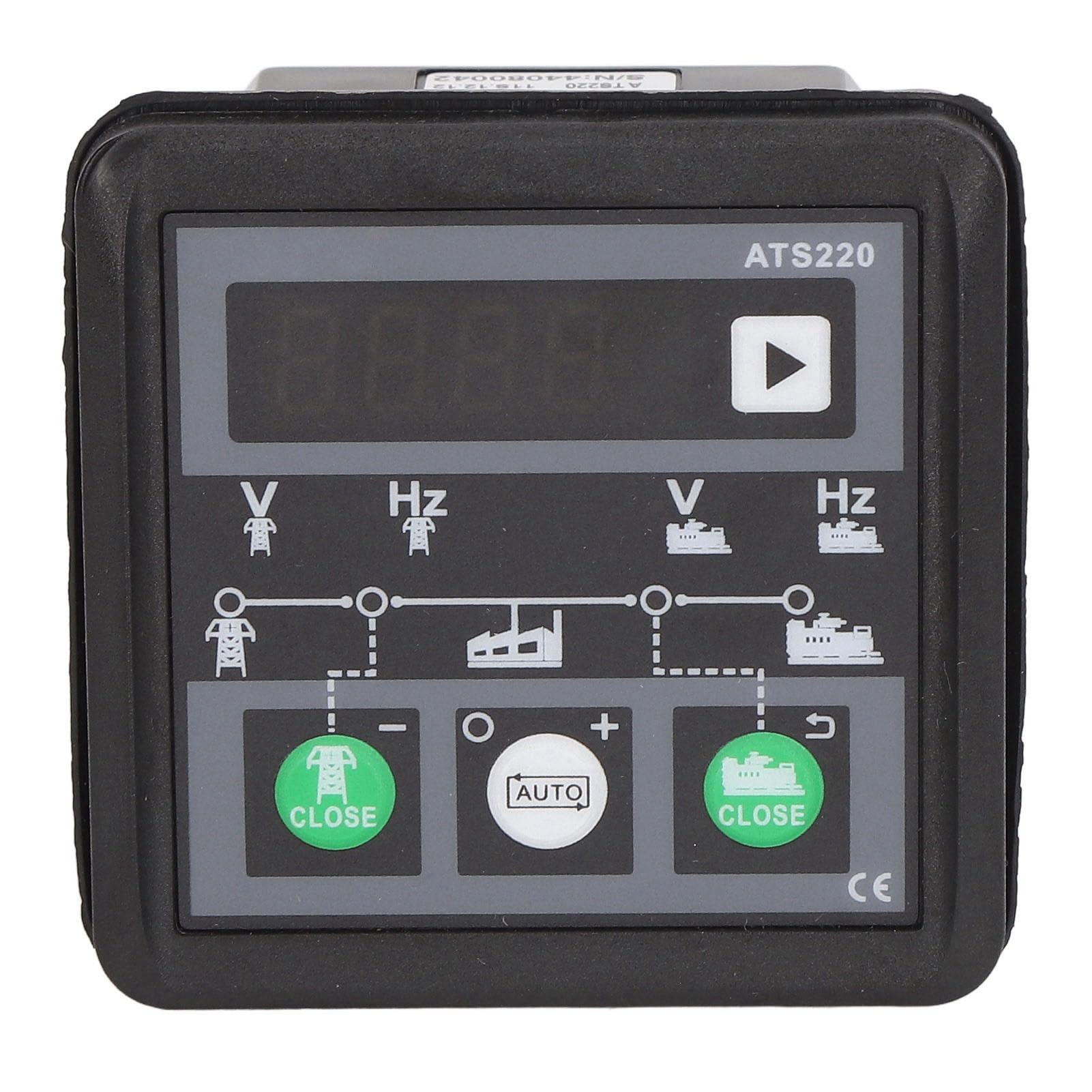 ATS Auto Transfer Switch Controller 30-300V Automatic Transfer Switch with LED Display for Power Switching Control