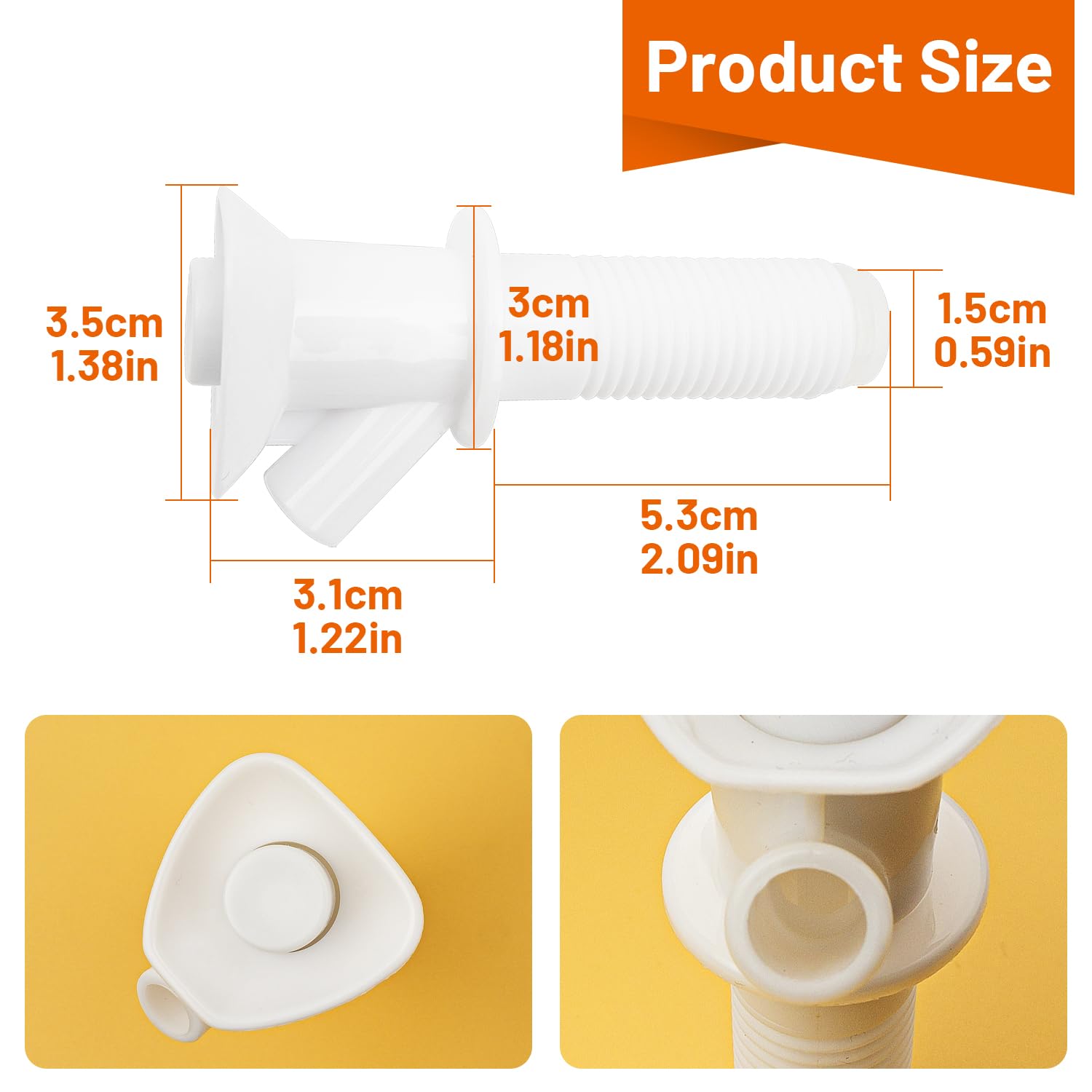 3 Pcs Push-Button Cooler Spigot Replacement, Compatible with Rubbermaid Gott Cooler Valve, Durable Beverage Jugs Faucet with Seal Ring