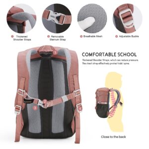 MOUNTAINTOP Kids Backpack for Boys Girls Elementary Backpack Lightweight Children School Daypack Pink