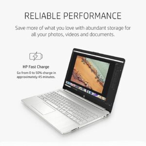 HP Newest 15 15.6" Touchscreen Laptop Computer, Intel Core i3 1115G4 up to 3.2GHz (Beat i5-10210U), 64GB DDR4 RAM, 2TB PCIe SSD, WiFi, Bluetooth, Natural Silver, Windows 11 S,BROAG 64GB Flash Stylus