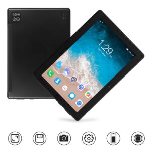 GLOGLOW Smart Tablet, GPS Tablet 8800mAh 8+20MP 6GB＋128GB Storage 4GLTE with OTG Cable for Reading for Recreation (Black)