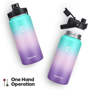 Half Gallon Insulated Water Bottle with 2-in-1 Lid (Chug Lid/Straw Lid), 64oz Double Walled Vacuum Stainless Steel Water Bottles, Water Jug with Straw, Wide Mouth Insulated Thermos