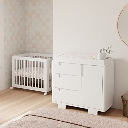 Babyletto Yuzu 3-Drawer Dresser in White, Greenguard Gold Certified