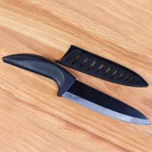 PATIKIL Plastic Safety Knife Cover Sleeves for 6" Ceramic Knife, 2 Pack Knives Edge Guard Blade Protector Universal Knife Sheath for Kitchen, Black