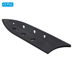 PATIKIL Plastic Safety Knife Cover Sleeves for 6" Ceramic Knife, 2 Pack Knives Edge Guard Blade Protector Universal Knife Sheath for Kitchen, Black