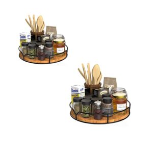 9" & 10" lazy susan organizer - carbonized black