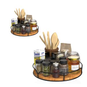 9" & 12" lazy susan organizer - carbonized black