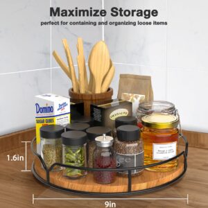 9" & 12" Lazy Susan Organizer - Carbonized Black