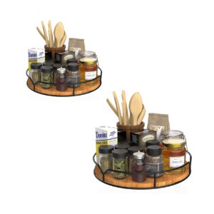 10" & 11" lazy susan organizer - carbonized black