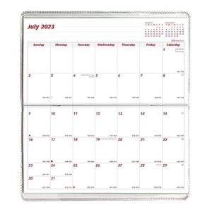 Blueline 2024 Essential Monthly Two-Year Pocket Planner, January 2024 to December 2025, Stitched Binding, 6.5" x 3.5", Assorted Designs (CA424.ASX-24)