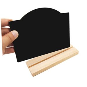 COHEALI 3pcs Message Chalkboard Standing Chalkboard Wedding Blackboard Sign Arch Blackboard Table Numbers Display Board Wedding Decor Home Decoration Message Board Wooden Mini Ornaments