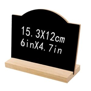 COHEALI 3pcs Message Chalkboard Standing Chalkboard Wedding Blackboard Sign Arch Blackboard Table Numbers Display Board Wedding Decor Home Decoration Message Board Wooden Mini Ornaments