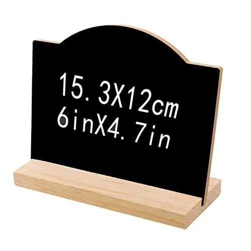 COHEALI 3pcs Message Chalkboard Standing Chalkboard Wedding Blackboard Sign Arch Blackboard Table Numbers Display Board Wedding Decor Home Decoration Message Board Wooden Mini Ornaments