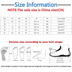 JHKUNO Running Shoes for Women Dressy Summer Women Sneakers Fashion Casual Baseball Sneaker Air Cushion Elastic Sports Shoes Pink,7.5