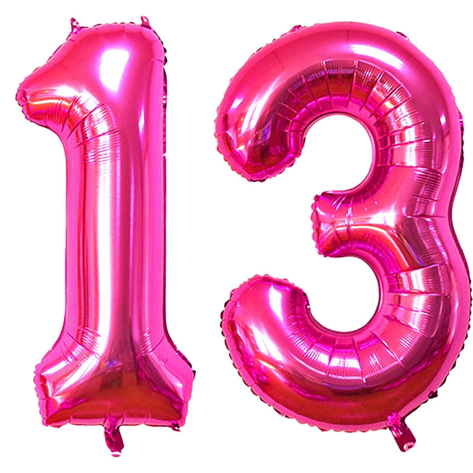 WEIKA 40 Inch Hot Pink Number 12 Balloons, Giant Jumbo Helium Number Balloon for 12th / 21th Birthday Party Girls Women Engagement Photo Shoot 12/21 Anniversary Party Decorations