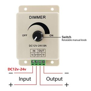 12V-24V LED Dimmer Switch, LED Strip Light Lamp LED Dimmer Switch