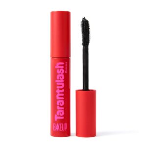 bakeup tarantulash lash volumizing & conditioning vegan mascara, build bold lashes, black