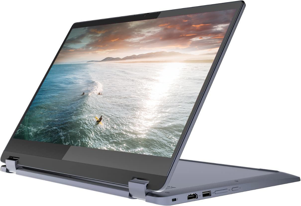 Lenovo Flex 3i 2-in-1 Chromebook for College Students,15.6 Inch FHD Touchscreen Laptop, Intel Celeron N4500, 4GB RAM, 64GB eMMC+128GB SD Card, Intel UHD Graphics, Chrome OS, Abyss Blue, PCM