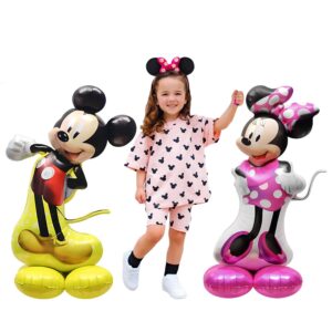 2pcs jumbo mickey foil balloon birthday decoration minnie foil balloon 50" party supplies