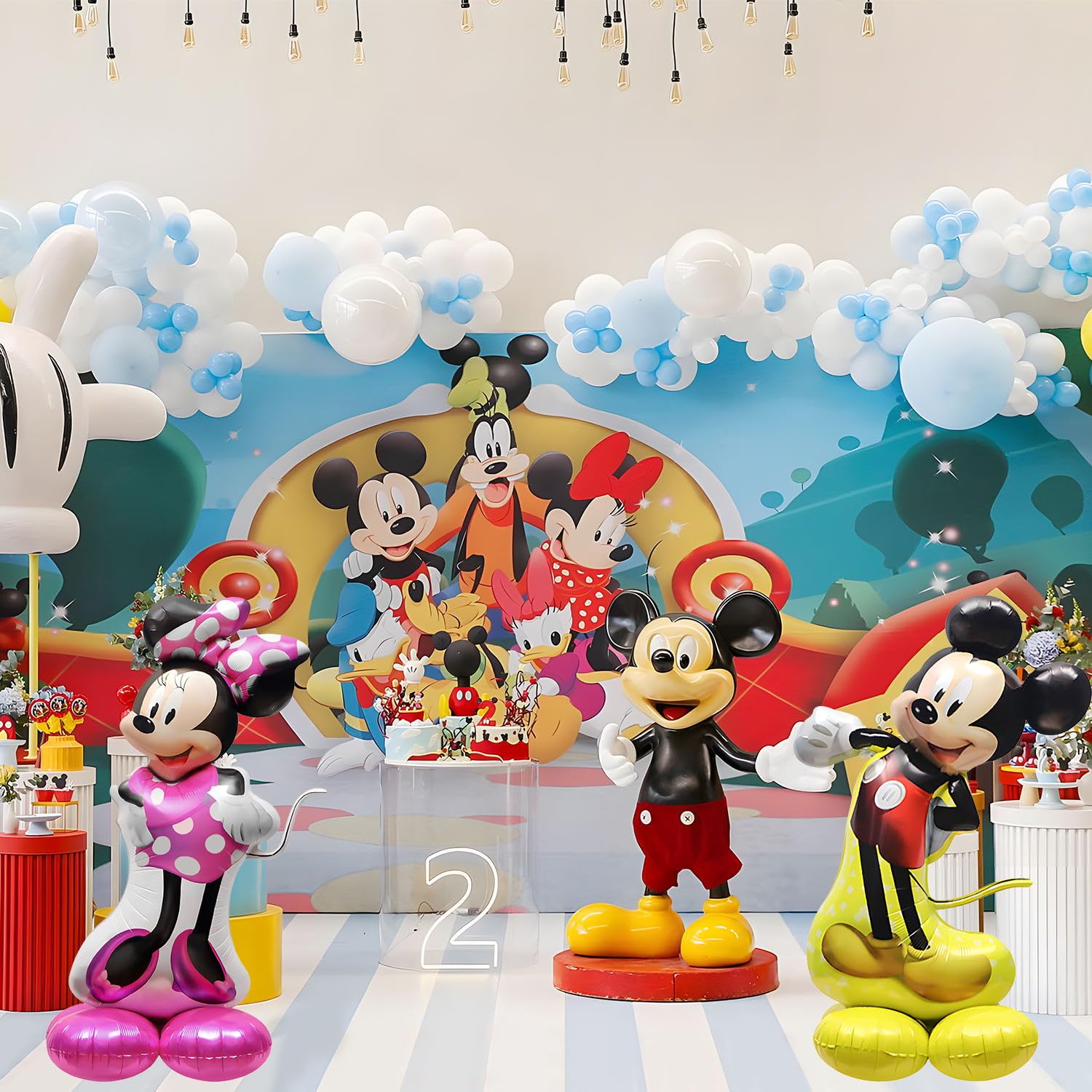 2PCS Jumbo Mickey Foil Balloon Birthday Decoration Minnie Foil Balloon 50" Party Supplies