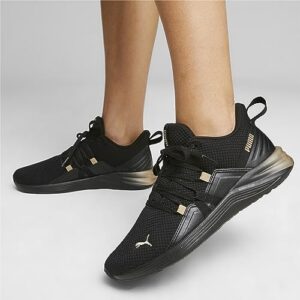 PUMA Women's BETTER FOAM PROWL MOLTEN METALS Sneaker, PUMA Black-PUMA Gold, 8.5