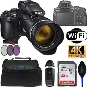 coolpix p1000 digital camera with 125x optical zoom + pixibytes pro 6 pcs bundle (renewed)