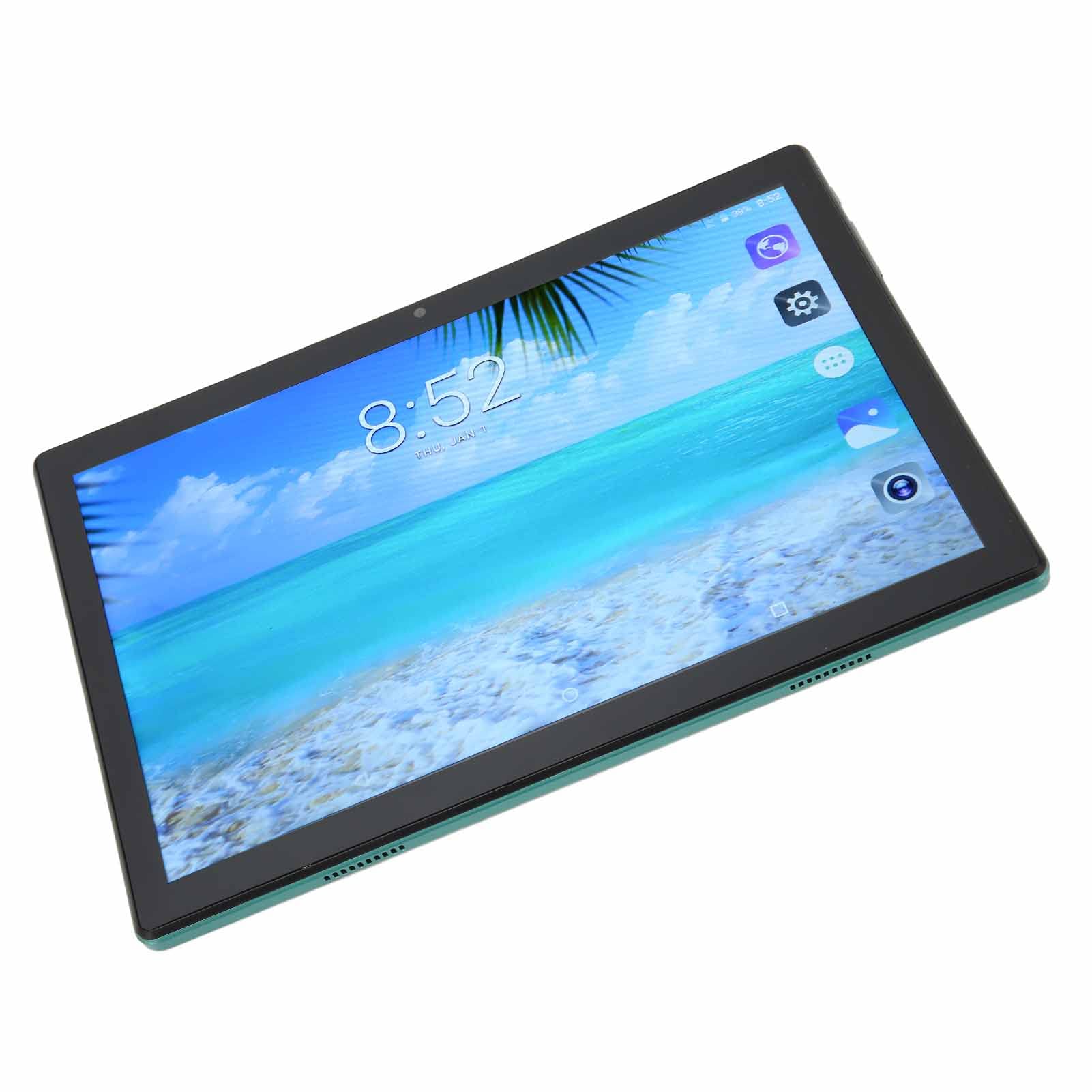 10.1 Inch Tablet, HD Tablet US Plug 100‑240V Support Fast Charging 5000mAh 6GB RAM 128GB ROM for Work (Green)