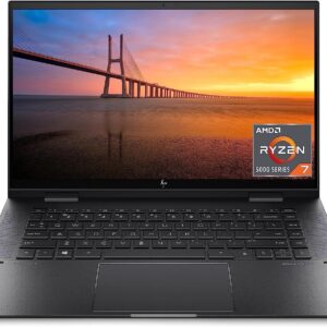 HP 2023 Newest Envy x360 Convertible 2-in-1 Laptop, 15.6" FHD Touchscreen Display, AMD Ryzen 7 5825U(Beats i7-12650H), 32GB RAM, 1TB SSD, Fingerprint Reader, Windows 11 Home, Black