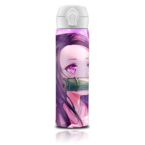 anime water bottle,anime water bottle cup,quick open insulated bottle for girls 500ml