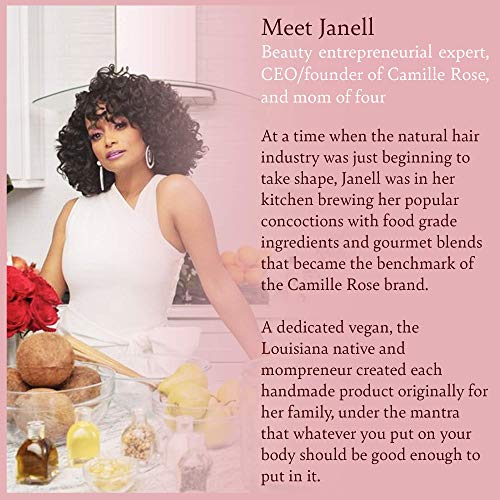 Camille Rose Coconut Water Curl Cleanse, Sulfate Free Hydrating Shampoo, with Coconut, Castor, and Rosemary Oils, for Soft Bouncy Curls, 12 oz