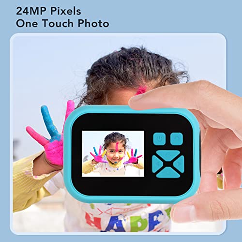 Kids Camera for Girls Boys, 24MP 1080P FHD Digital Camera with 2 inch Screen, 4X Zoom, HD Digital Video Cameras for Toddler, Kids Digital Camera Birthday Gifts