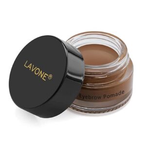 eyebrow pomade - waterproof brow pomade for long-lasting results,smudge proof and sweat resistant formula,natural eyebrow makeup for all skin types and tones - soft brown