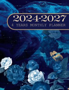 2024-2027 monthly planner 4 years: 4 year calendar 48 months jan 24 - dec 27 with federal holidays