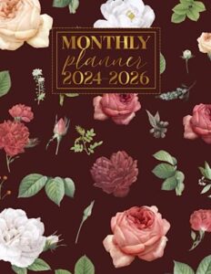 2024-2026 monthly planner: 3 year january 2024 to december 2026 with federal holidays.large size 8,5"x11"